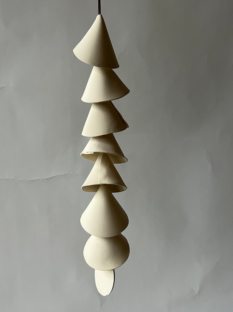 7 Tier -one Medium off White Clay- Ceramic Wind Chime -wind Chime-patio ...
