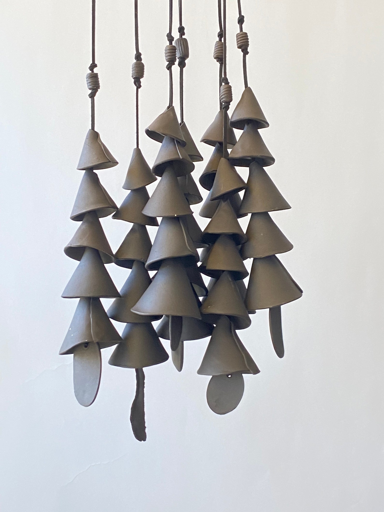 One Small Black Clay Ceramic Wind Chime wrap Wind - Etsy Australia