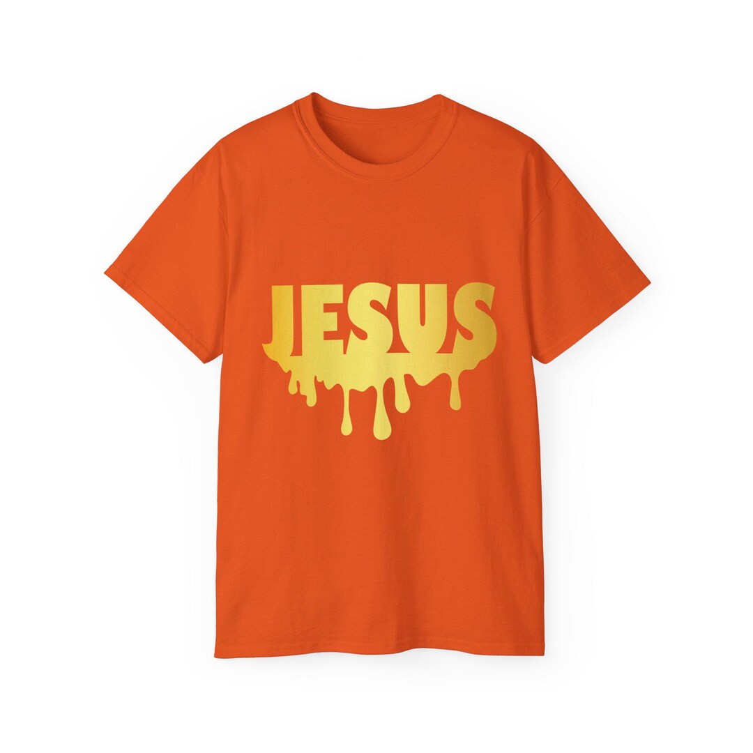Christian Apparel-jesus Drip T Shirt, Unisex Cotton Shirt, Spiritual ...