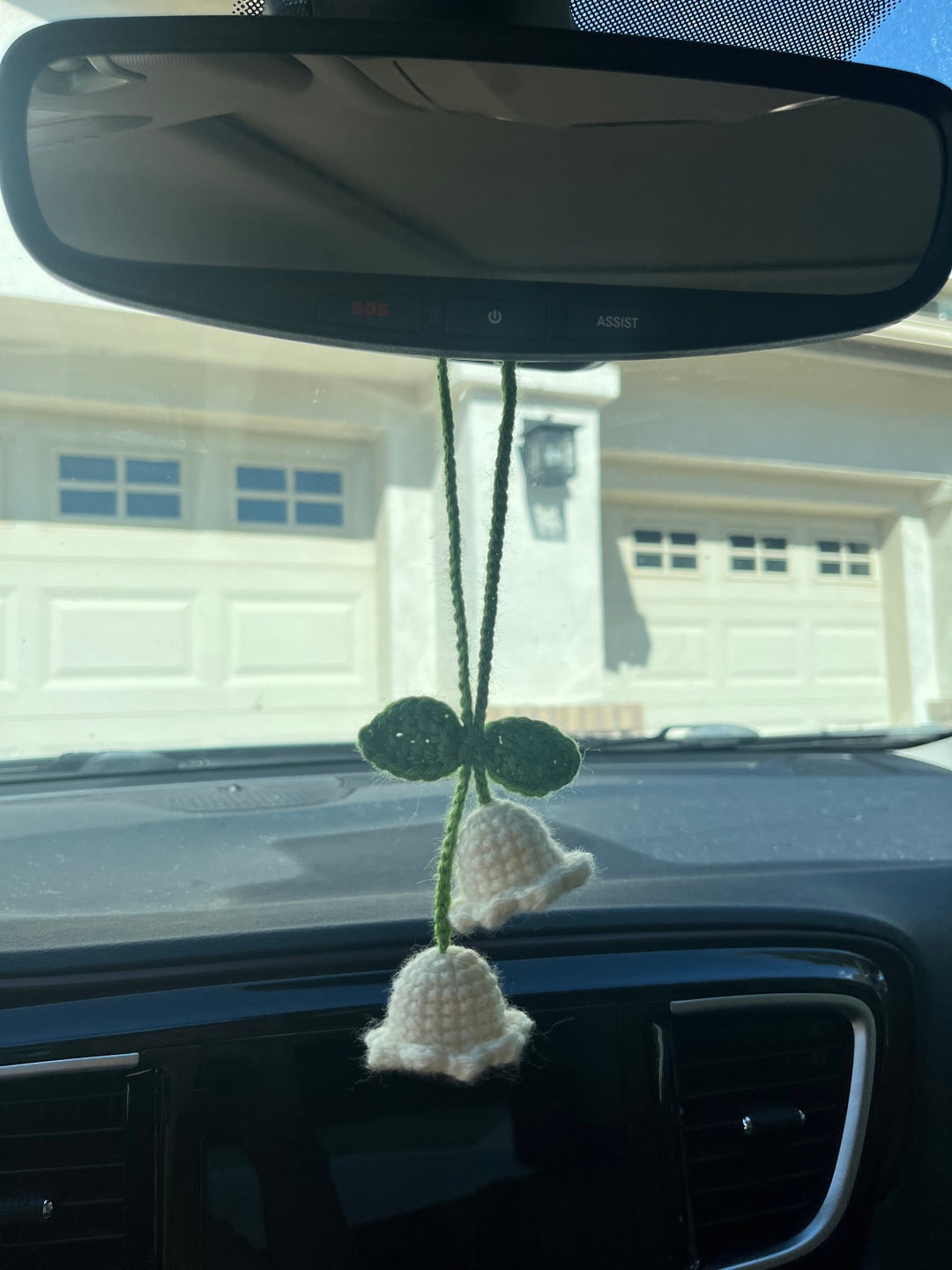 CUSTOMIZABLE Crocheted Lily of the Valley Car Hanger - Etsy