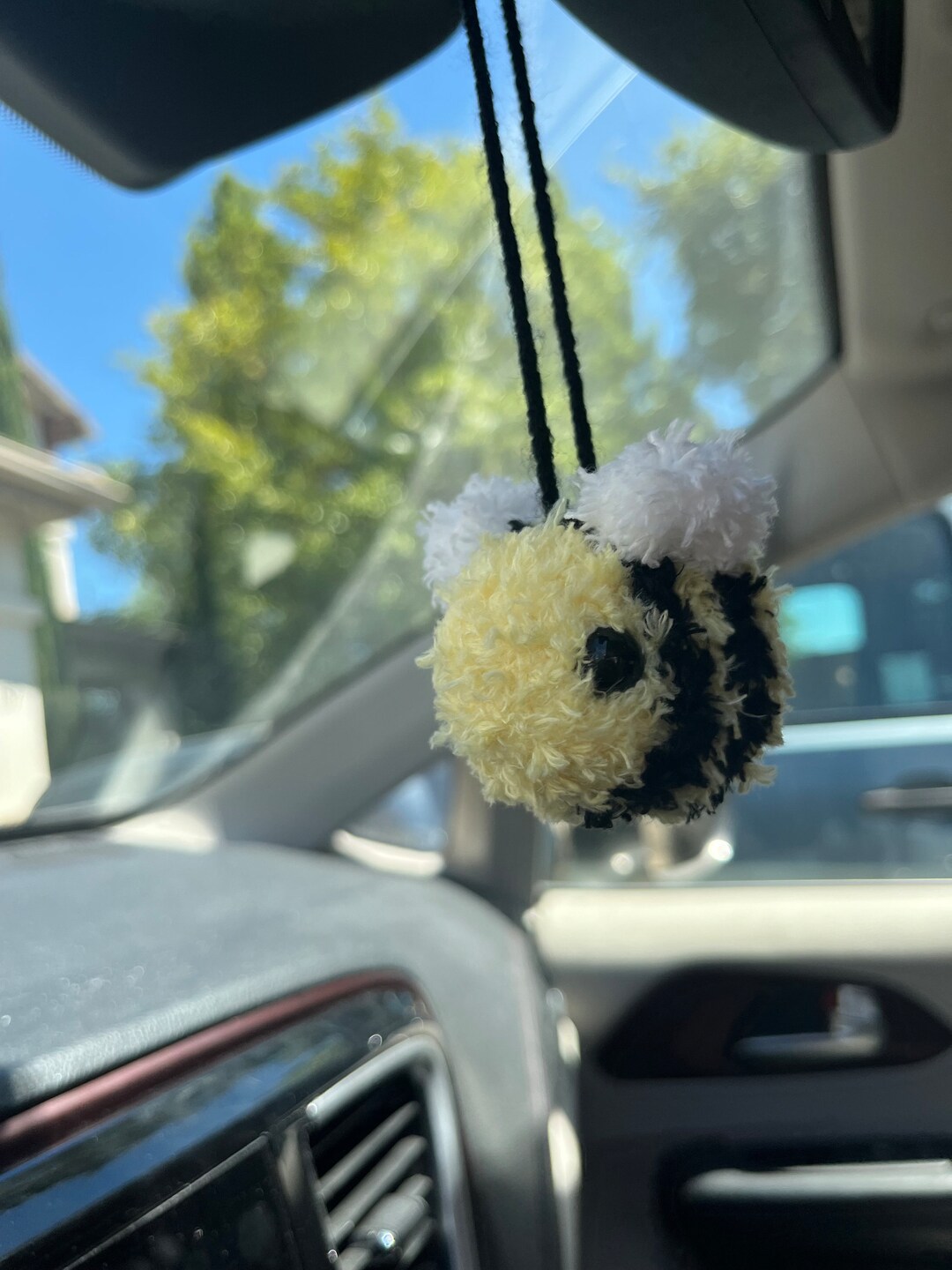 PATTERN ONLY**** Fuzzy Bee Car Hanger Crochet Pattern - Etsy