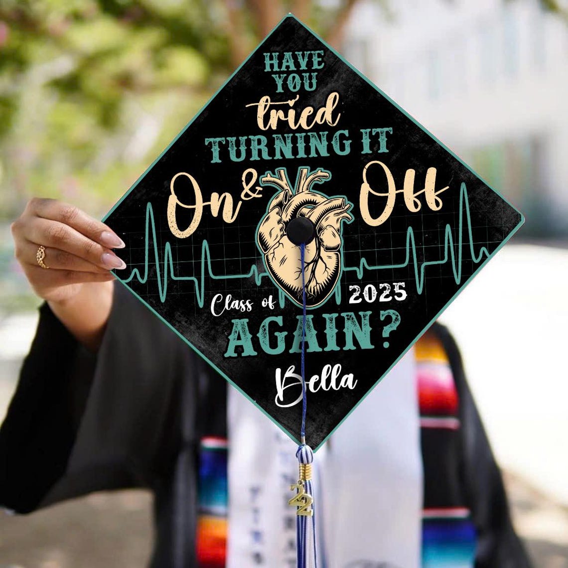 Personalized CVICU Cardiac Nurse Graduation Cap Topper, Funny ...