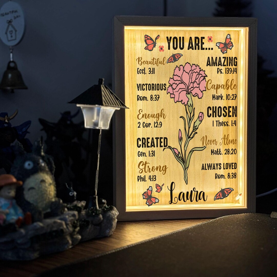 Personalized Family Names Light Box, Mom & Dad You Are the Pieces That ...