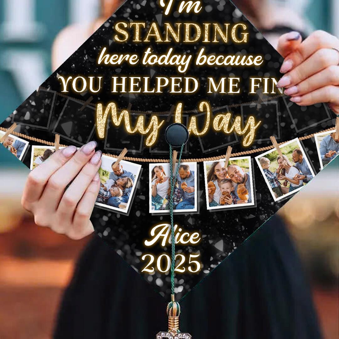 Custom Family Photo Graduation Cap Topper: Personalized Grad Decor - Etsy