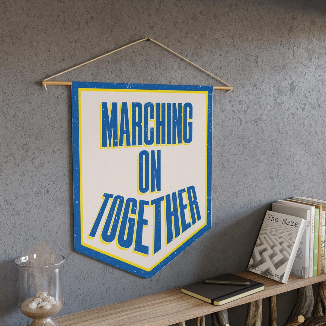 Marching on Together Pennant: Leeds Football Fan Gift - Etsy