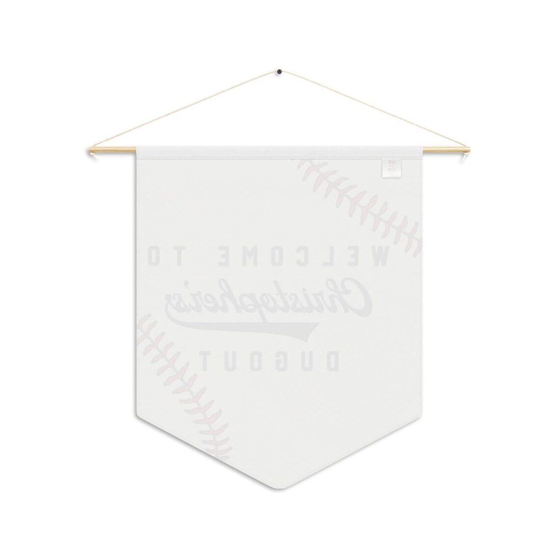 Personalized Baseball Pennant, Welcome Baseball Flag Decor, Gift for ...
