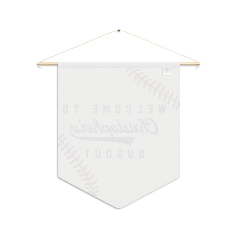 Personalized Baseball Pennant, Welcome Baseball Flag Decor, Gift for ...