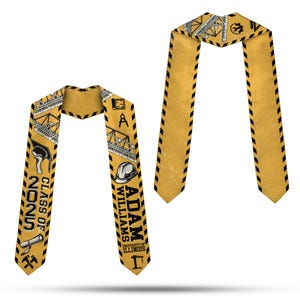 Personalized Civil Engineer Graduation Stole: Custom Grad Sash - Etsy