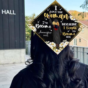 Personalized God Message Graduation Cap Topper, Custom Bible Verse Grad ...