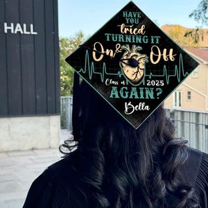 Personalized CVICU Cardiac Nurse Graduation Cap Topper, Funny ...