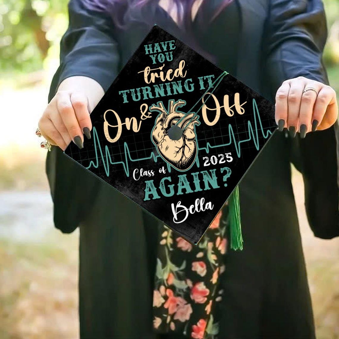 Personalized CVICU Cardiac Nurse Graduation Cap Topper, Funny ...