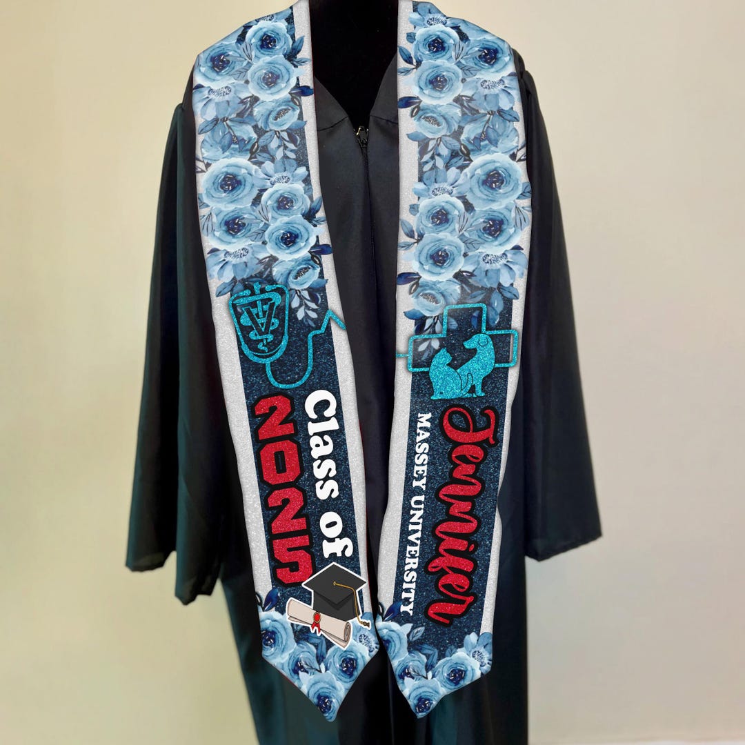 Personalized Vet Assistant Graduation Stole, Custom Veterinarian Grad ...