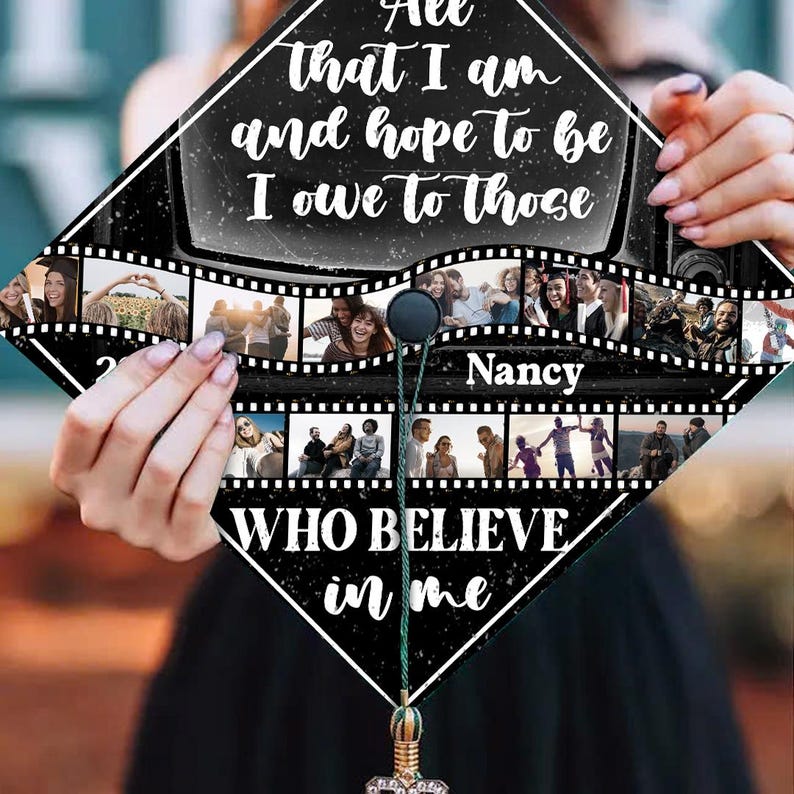 Custom Photo Graduation Cap Topper: Personalized Grad Cap - Etsy