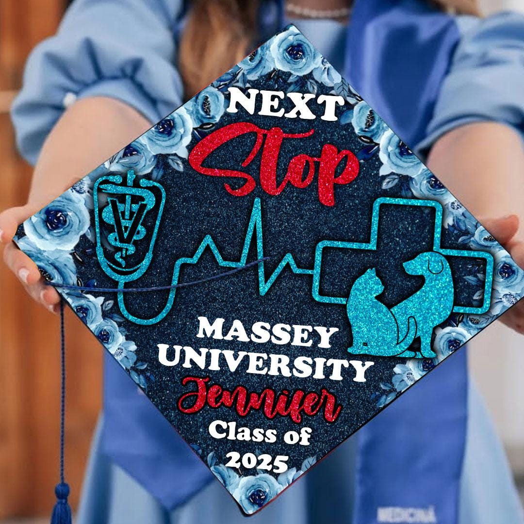 Personalized Veterinarian Graduation Cap Topper, Custom Vet Assistant ...