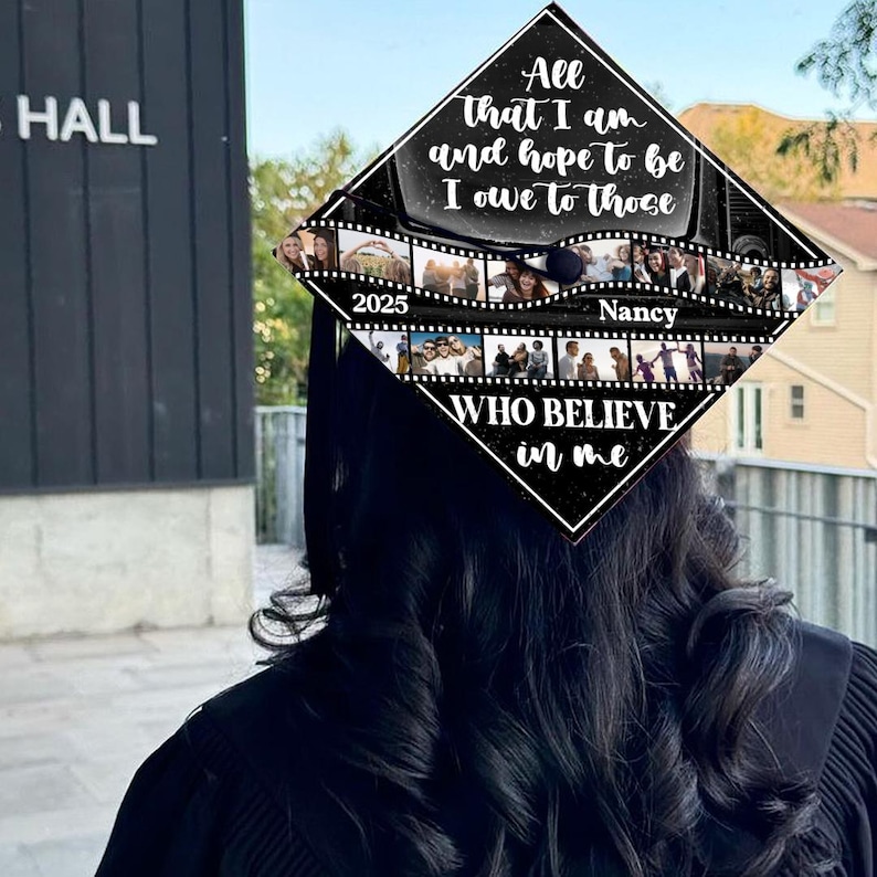 Custom Photo Graduation Cap Topper: Personalized Grad Cap - Etsy
