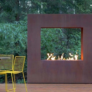 6ft Corten Steel Modern Fire Feature by Valyrian Designs. Price ...