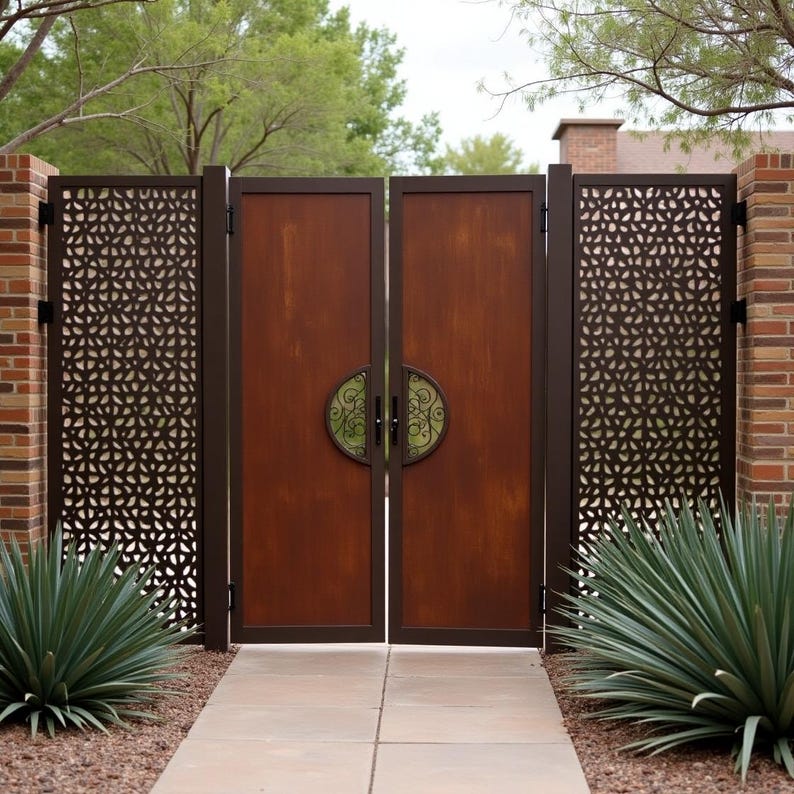 Luxury Custom Corten Steel Outdoor Entry Doors – Modern Architectural ...