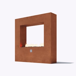 6ft Corten Steel Modern Fire Feature by Valyrian Designs. Price ...