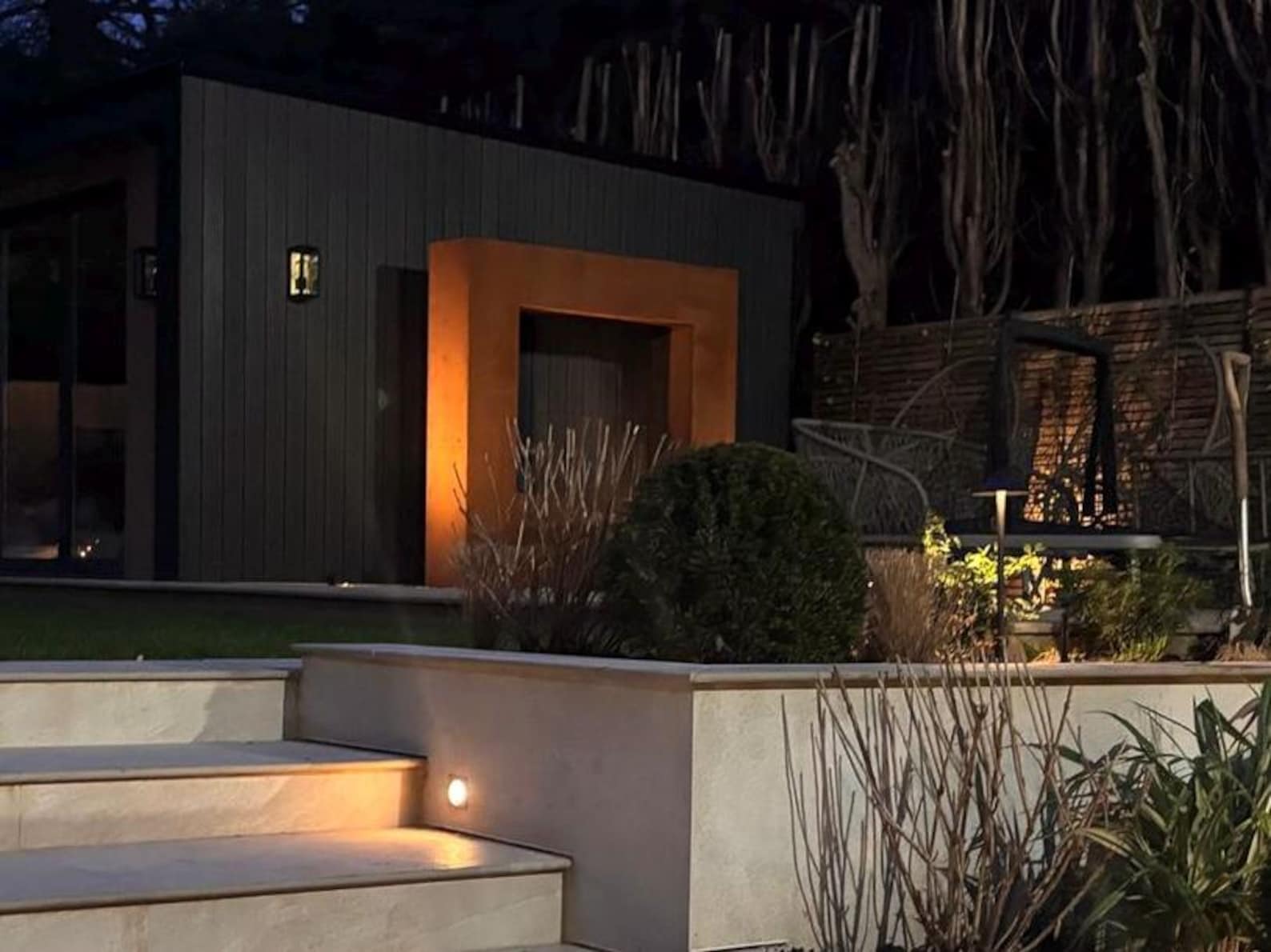 6ft Corten Steel Modern Fire Feature by Valyrian Designs. Price ...