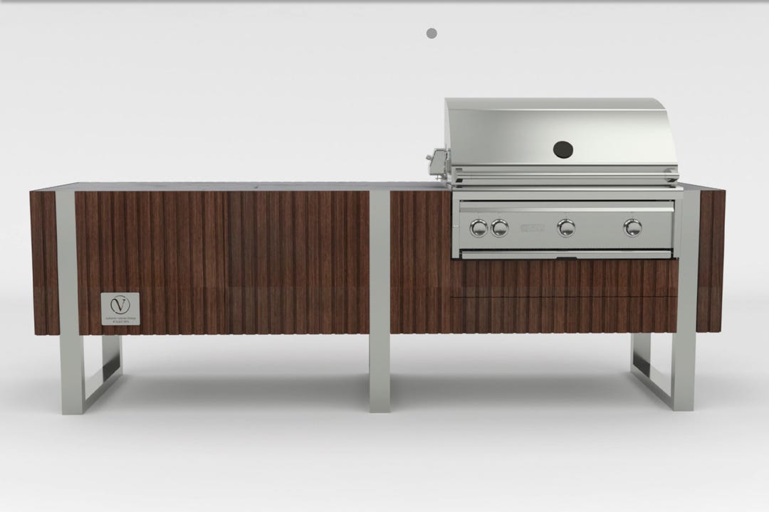 Modern Barbecue Island Furniture.grilling Station Allows Serving ...