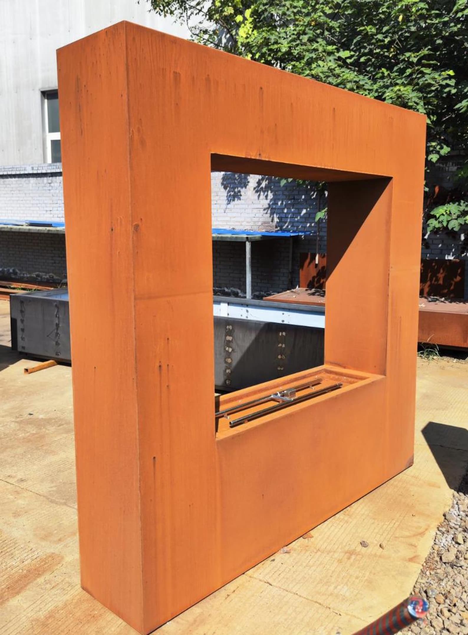 6ft Corten Steel Modern Fire Feature by Valyrian Designs. Price ...
