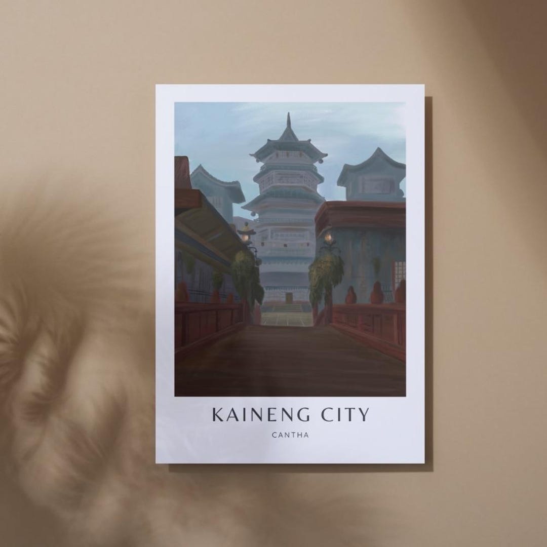 Kaineng City Poster – Guild Wars Fan Art | Minimalist Gaming Wall Art ...
