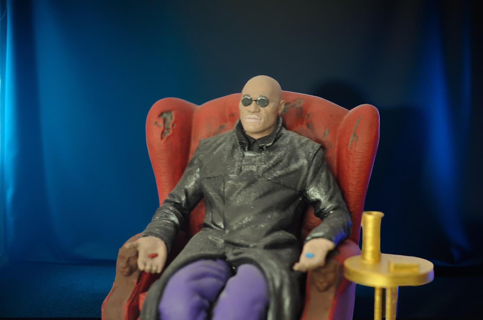 3D Printed Morpheus Statue: the Matrix Figure Collection - Etsy