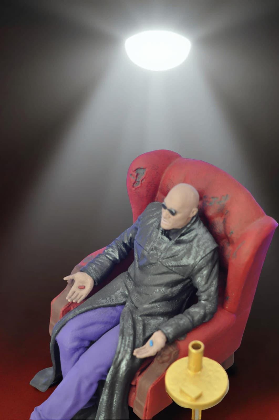 3D Printed Morpheus Statue: the Matrix Figure Collection - Etsy