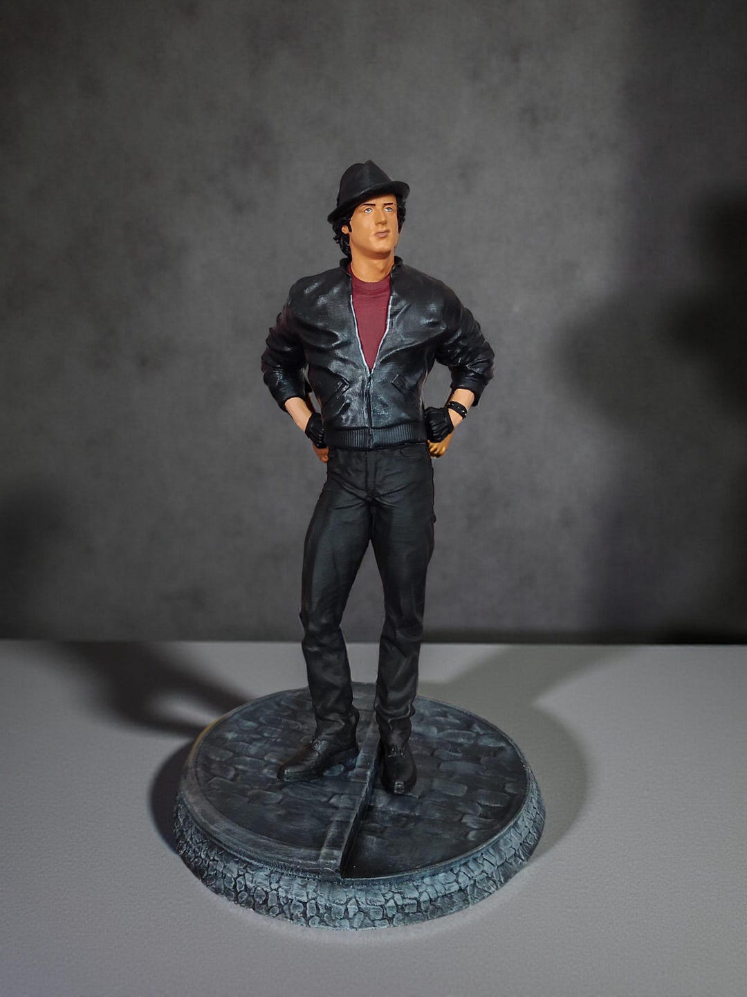 Rocky Balboa Painted Figure Sylvester Stallone Statue 3d Printed Rocky ...