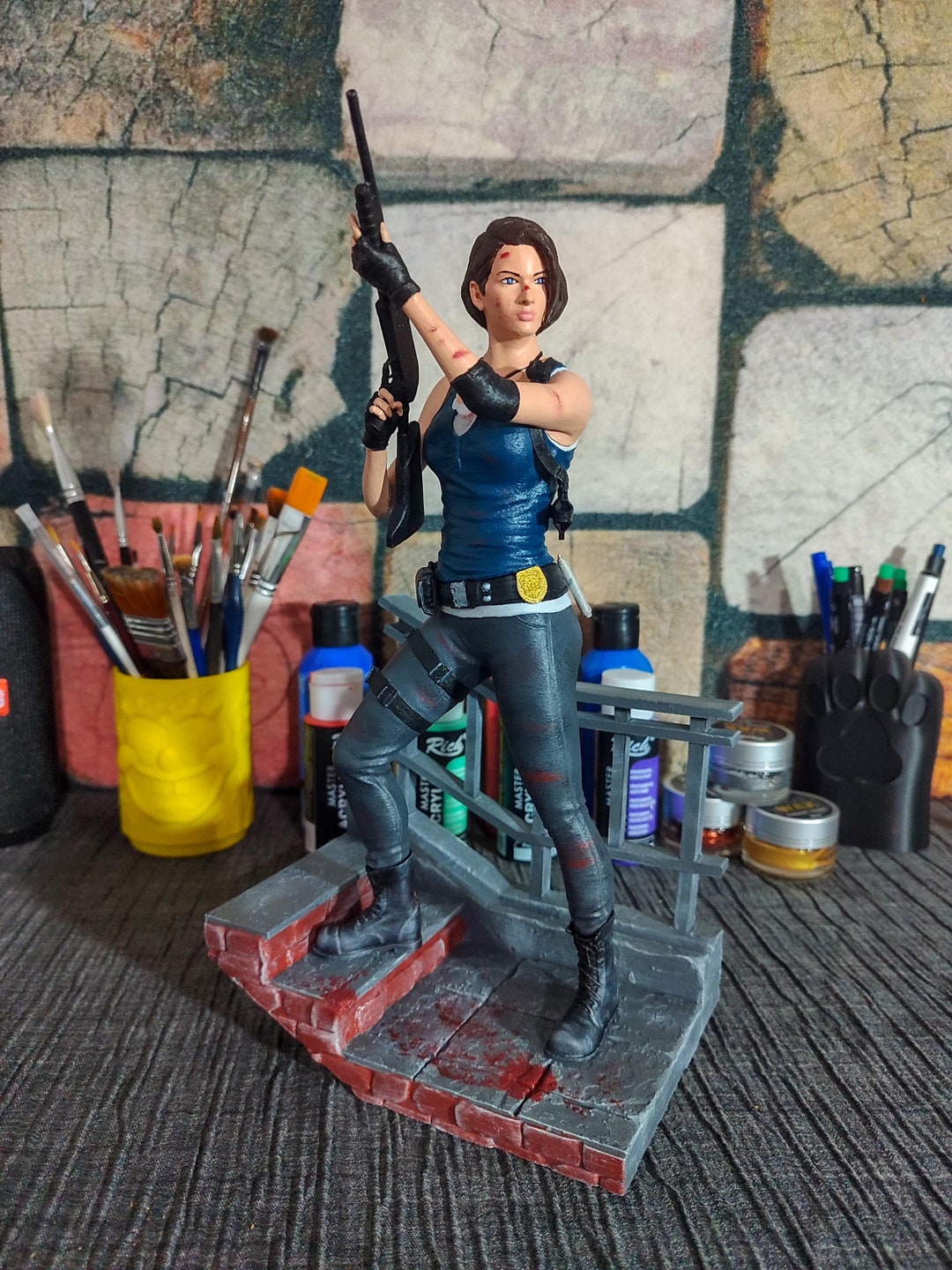 Resident Evil Jill Valentine Figure Statue 3d Printed Model Gift for ...