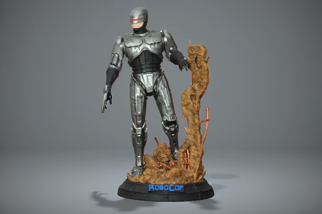 Robocop 1987 Painted 3d Printed Figure Alex James Murphy Statue - Etsy