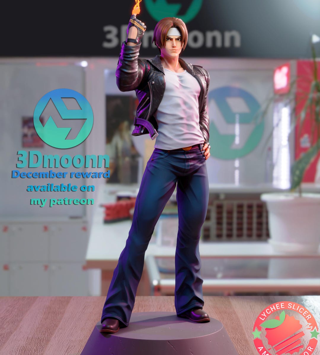 KOF Kyo Kusanagi 3D Printed Figure the King of Fighters Kyo Kusanagi ...