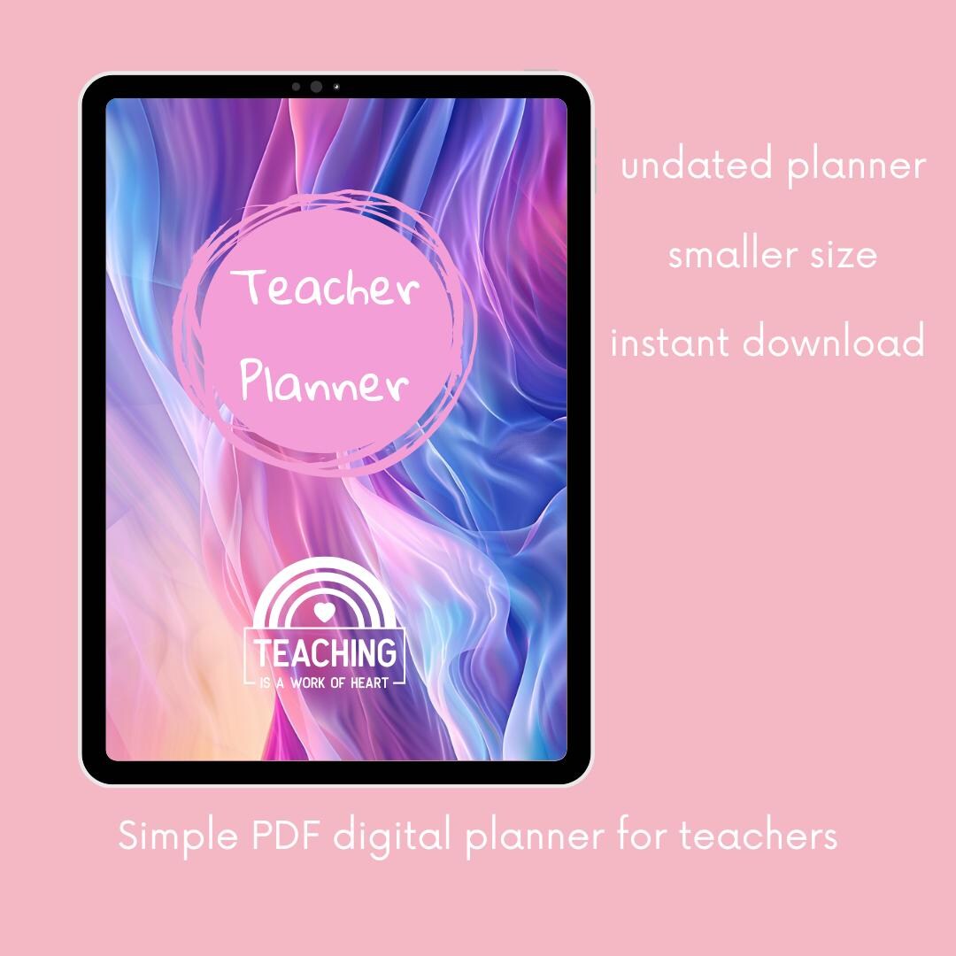Teacher Digital Planner 2024 2025, Academic Planner, Lesson Planner ...