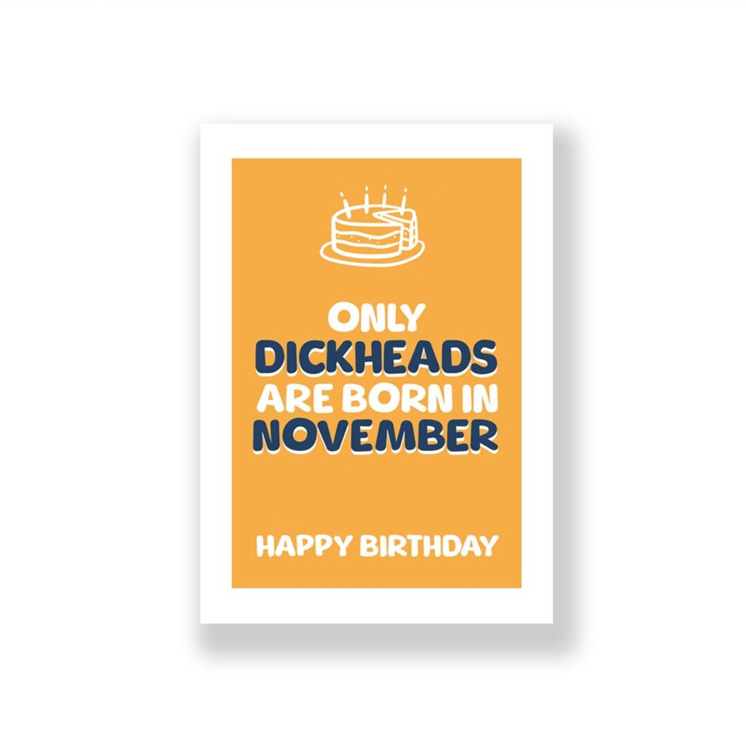 Funny November Birthday Card | Funny Birthday Card | Rude Birthday Card ...