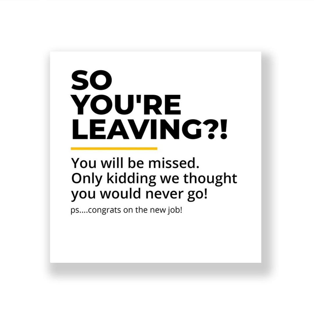 Funny Leaving Card | Leaving Card | Cheeky Leaving Card | Rude Leaving ...