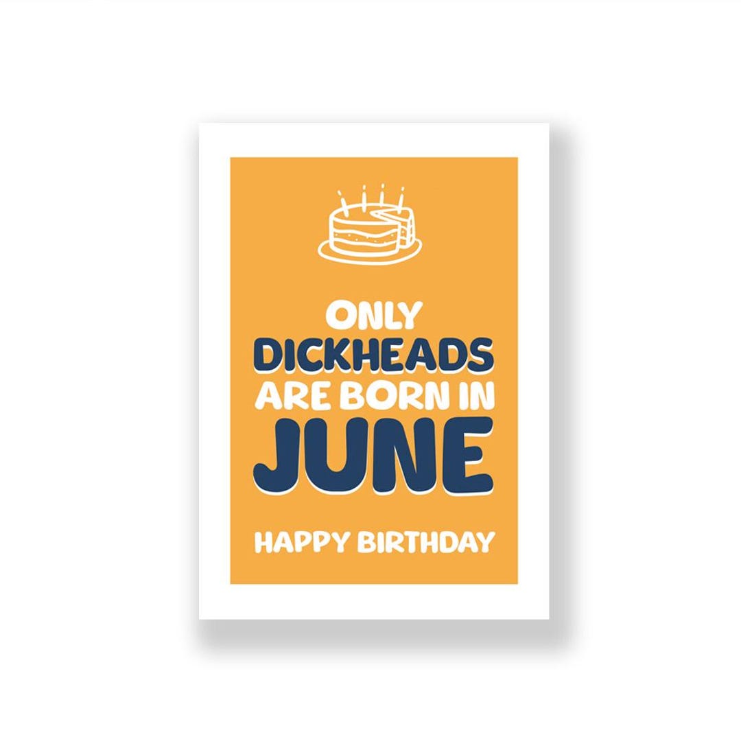 Funny June Birthday Card | Funny Birthday Card | Rude Birthday Card - Etsy