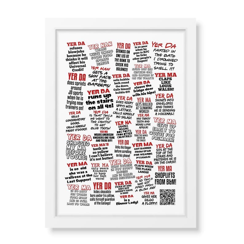 Gen Z Word Art Print | Gen Z Slang Wall Art | Word Print | Hallway ...
