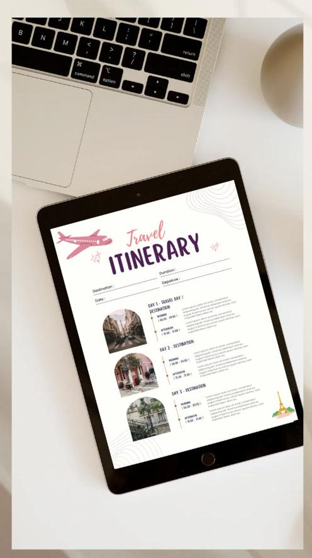 Customizable Travel Itinerary Template – Downloadable PDF for Easy Trip ...