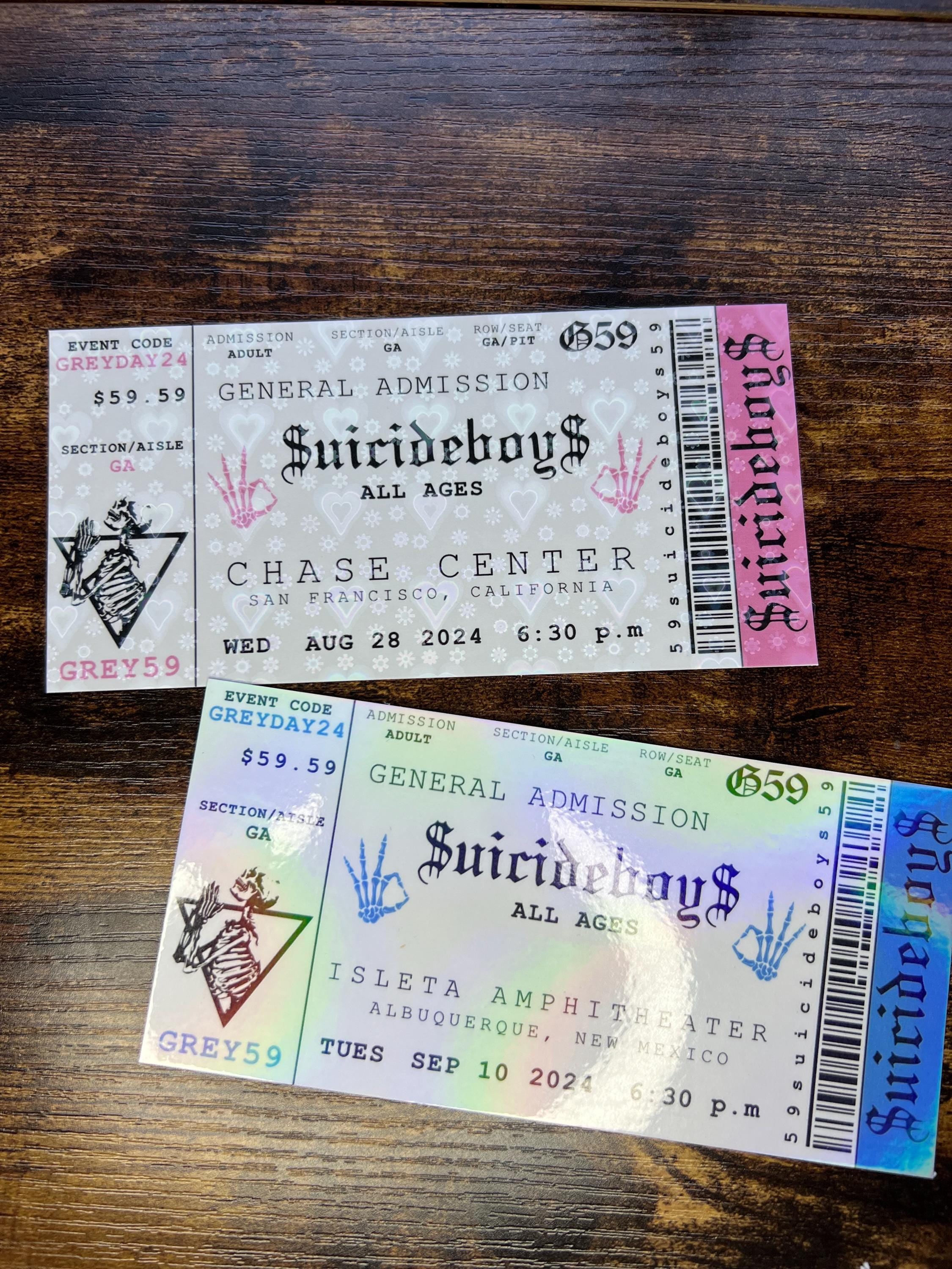 CUSTOM CONCERT TICKET • Physical Item • Holographic Laminate ...