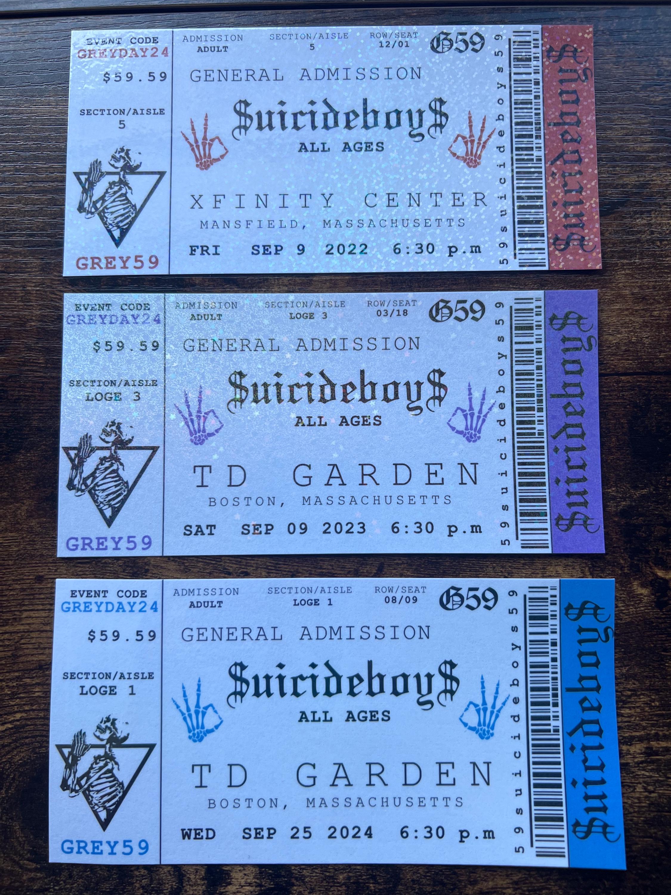 CUSTOM CONCERT TICKET • Physical Item • Holographic Laminate ...