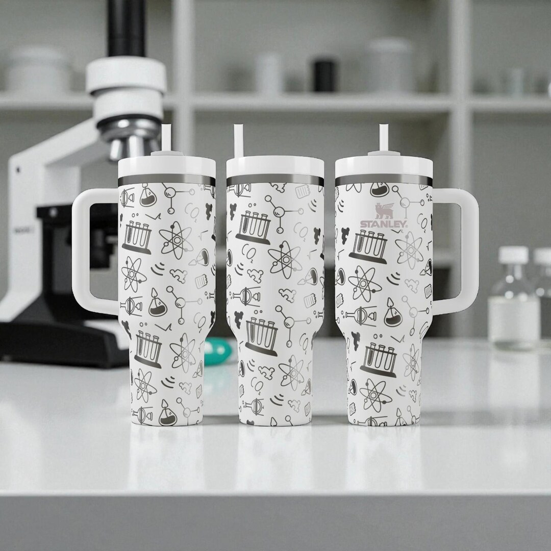 Science Engraved Stanley Tumbler – Laboratory Design Cup, Chemistry ...