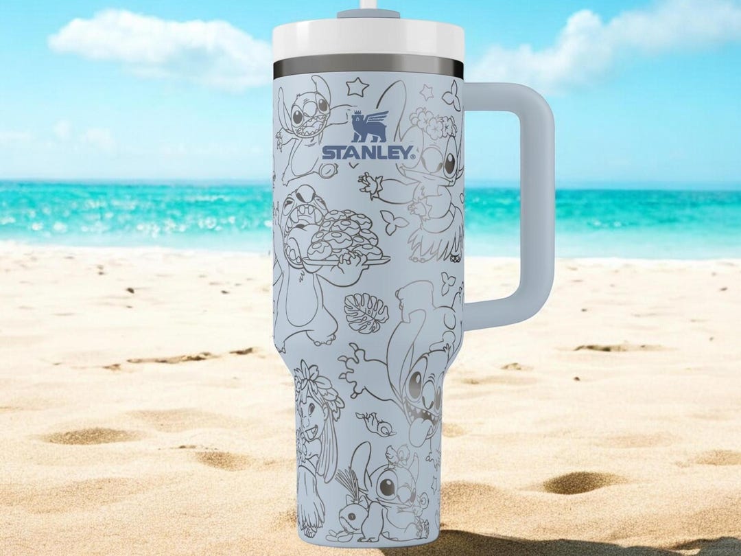 Blue Alien Stanley Tumbler 14oz 20oz 30oz 40oz – Stainless Steel ...