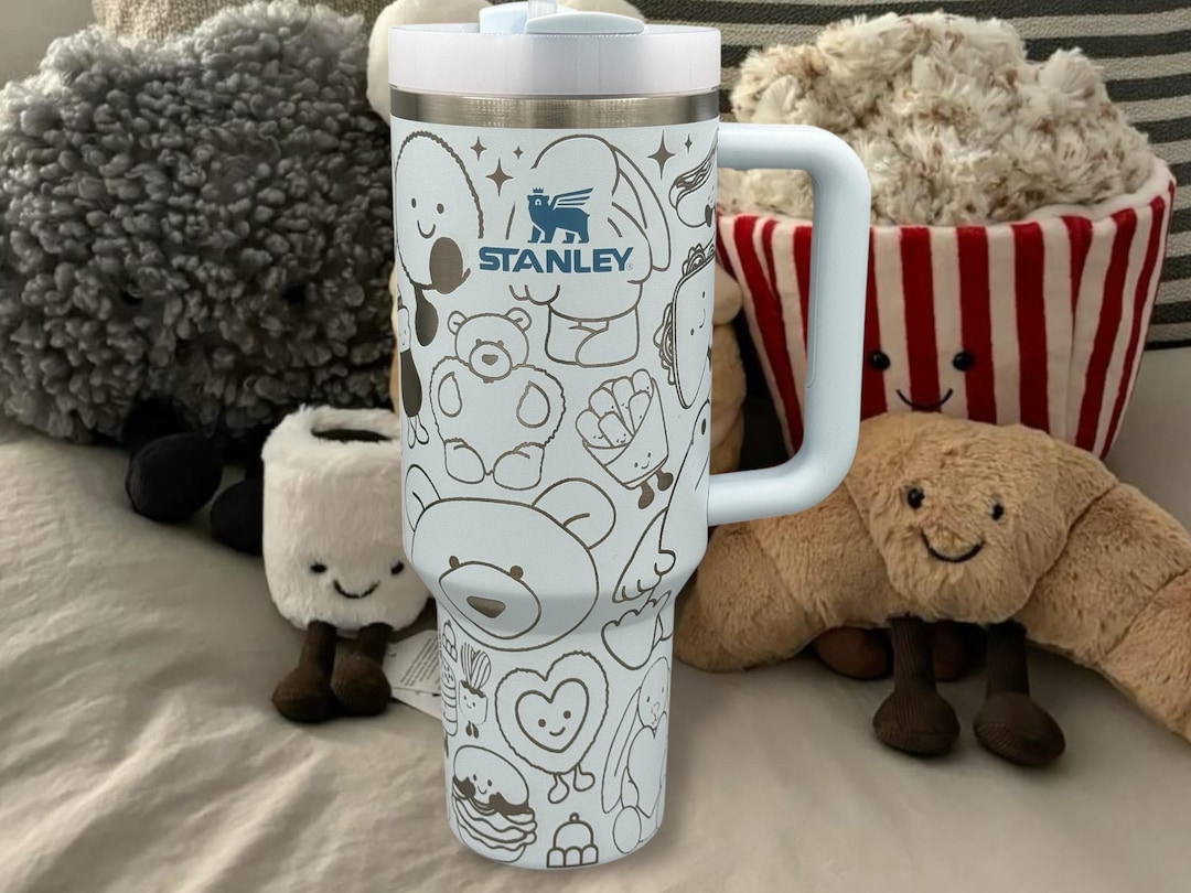 Jellycat Inspired Tumbler – Cute Engraved Stanley Cup, Plush Toy Lover ...