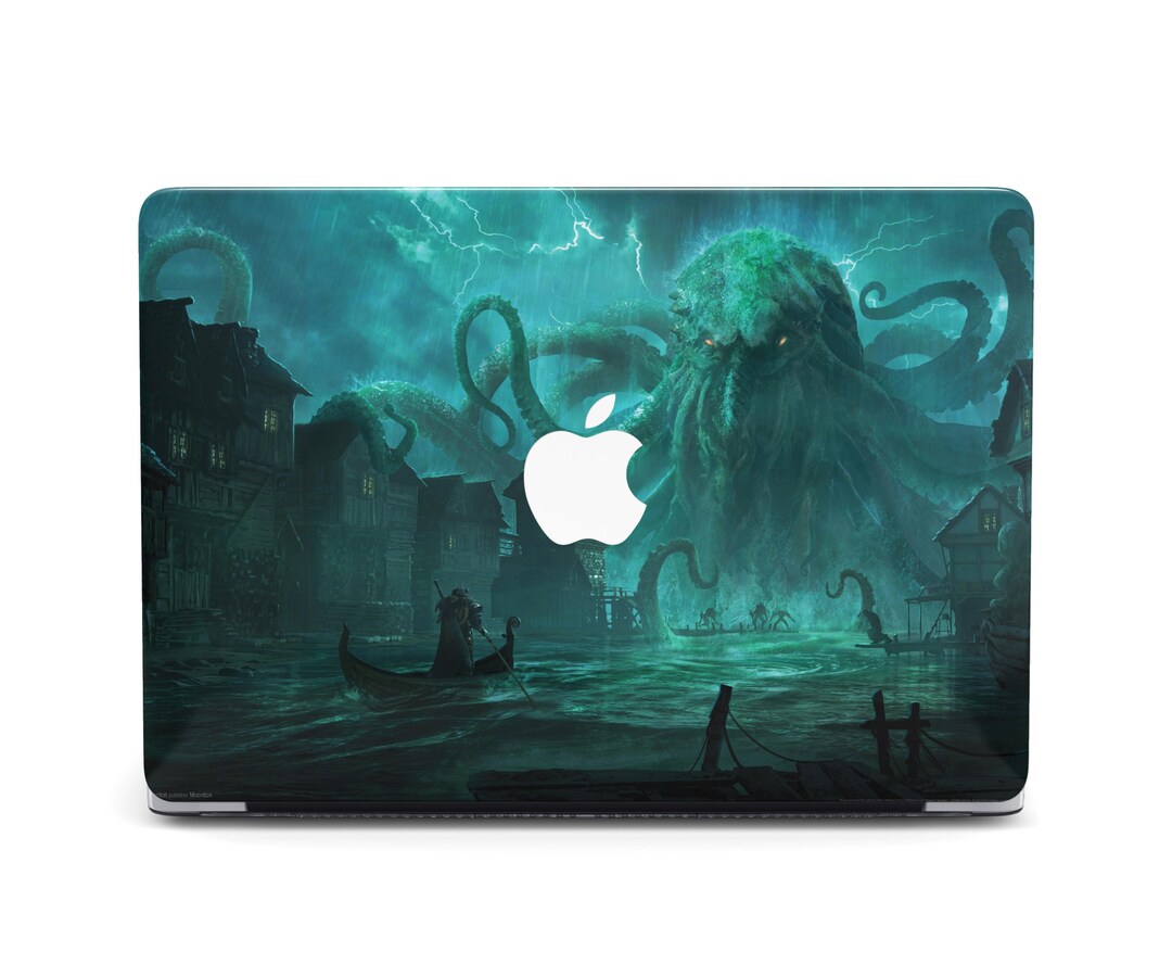Cthulhu Monster Storm Village Ocean Tentacles MacBook Case for MacBook ...