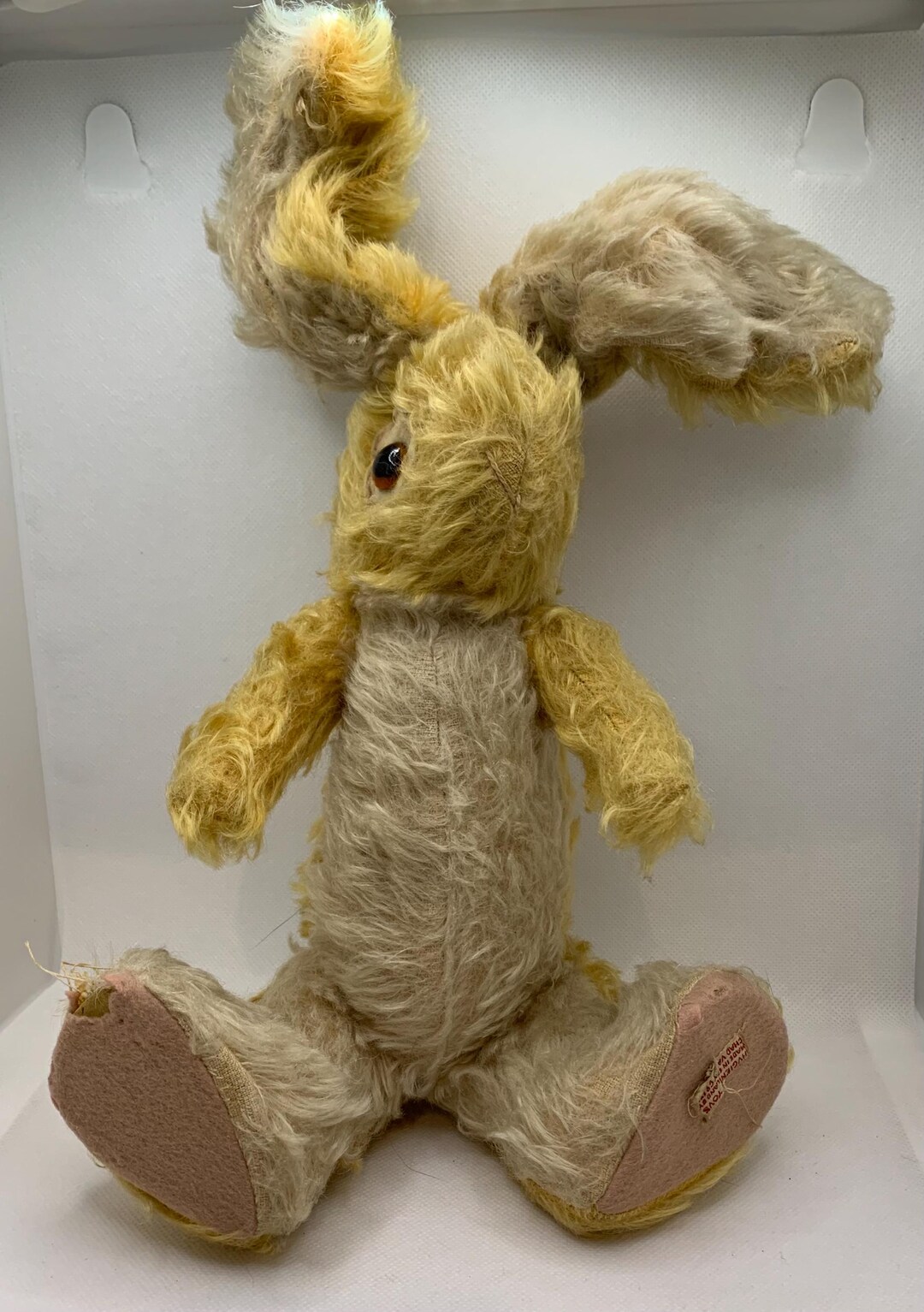 16" Antique Articulated Stuffed Bunny Rabbit Chad Valley England ...