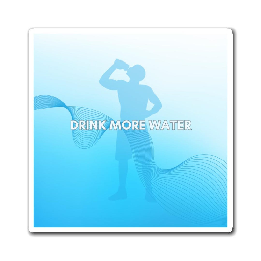 Water Reminder Magnet Daily Motivation Magnet Healthy Habit Fridge ...