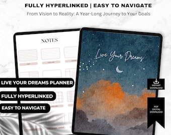 Undated Personal Growth Digital Journal | 365 366 Days of Goal Setting ...
