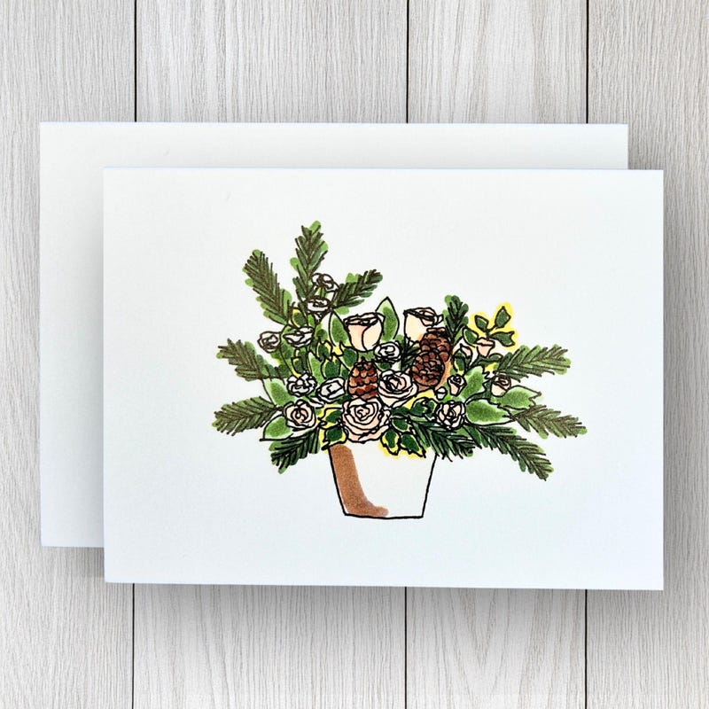 Winter Greeting Card Blank - Etsy