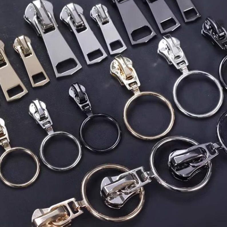 OEM Embossed Brand Logo Zip Pulls Custom Designer Metal Zipper Puller ...
