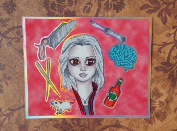 Izombie Original Fan Art big Eyed Liv Holographic - Etsy